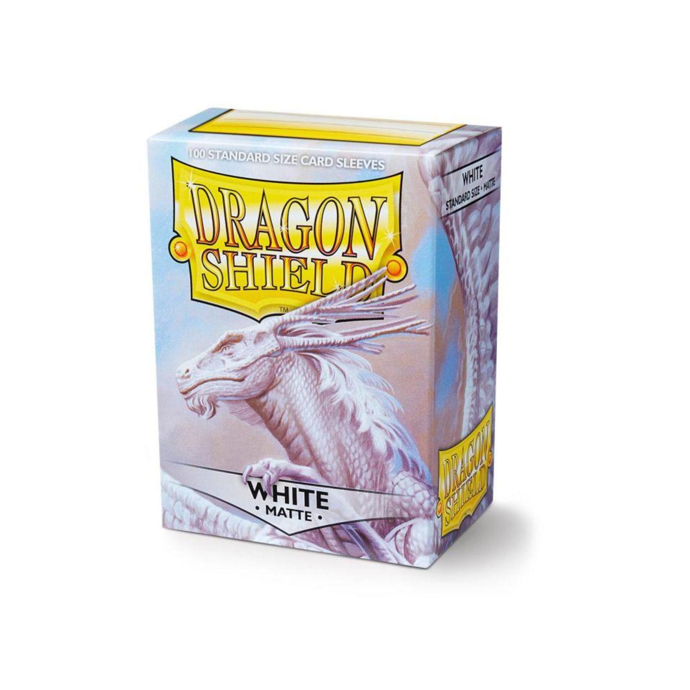 MASTERSET - Dragon Shield - 100 protège-cartes standard Mat - Blanc